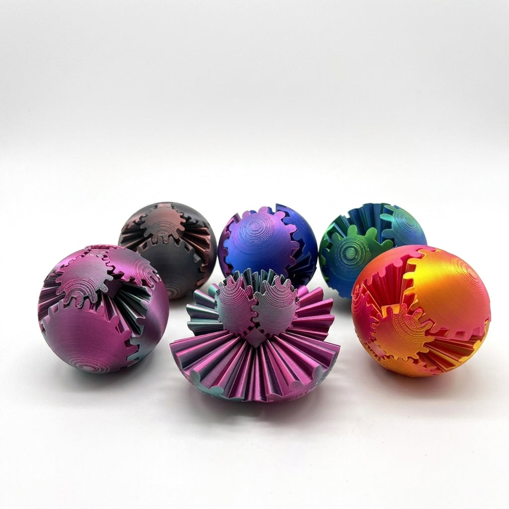 Bola Engrenagem 3D Fidget Anti-Ansiedade | Incluo